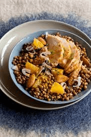 Salade de lentilles au poulet. - Natuphyt